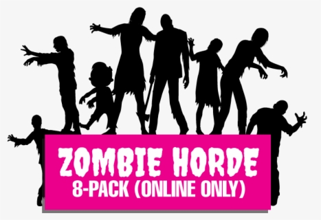 Zombie Clipart Zombie Horde - Zombie Hoarde Cartoon , Free Transparent ...