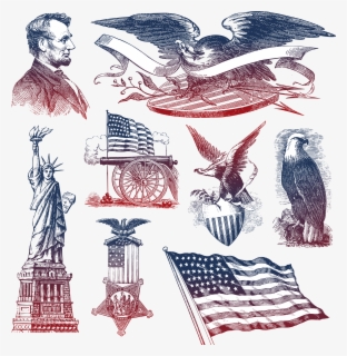 Vector Illustration Of United States American Bald - Us Civil War Eagle ...