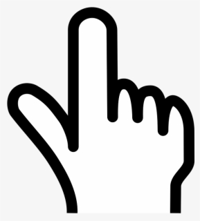 Pointer Clipart Finger Touch - Finger Hand Click Button , Free ...