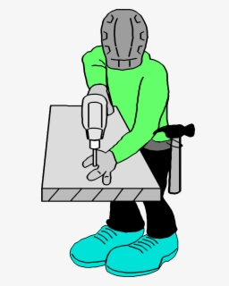 Carpenter Clipart Karpintero - Mallet Drawing , Free Transparent ...