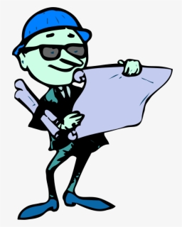 Clip Art Cartoon Architect - Transparent Architect Cartoon Png , Free ...