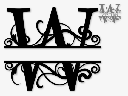 Split T Monogram Svg , Free Transparent Clipart - ClipartKey