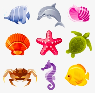 Sea Animals Clipart Png - Transparent Background Sea Animal Clipart ...