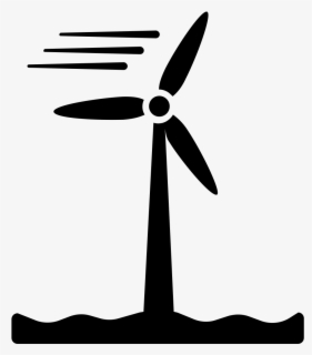 Offshore Windmill Icon - Offshore Wind Turbines Icon , Free Transparent ...