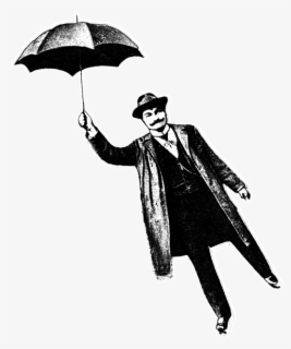 Vintage Man Flying , Free Transparent Clipart - ClipartKey