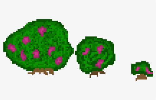 Bushes Small Medium Large - Pixel Art Tree Small , Free Transparent ...