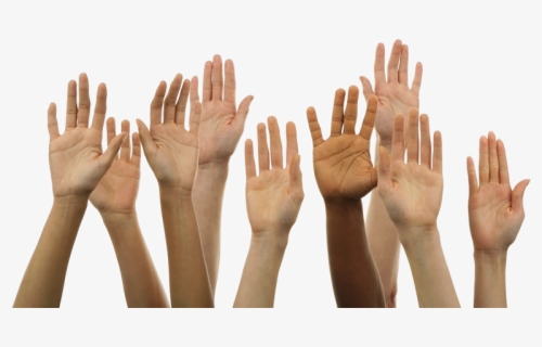 Clip Art For Free Download - Raised Hands Png Transparent , Free ...