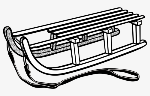 Wooden Sledge - Red Sled The Giver , Free Transparent Clipart - ClipartKey