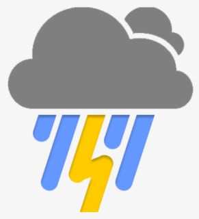 Transparent Thunderstorm Weather Symbol , Free Transparent Clipart ...