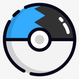 Pokeball Clipart Blue - Transparent Background Pokemon Ball Png , Free ...