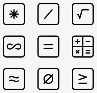 Math Symbols - Square Faces Emotion Square , Free Transparent Clipart ...