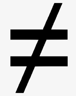 Math Clip Art Download - Not Equal Sign Vector , Free Transparent ...