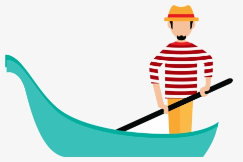 Italian Gondola Clipart , Png Download - Cartoon Italian Boat Ride ...