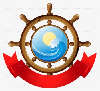 Captain Clipart Ship Navigation - Ships Wheel Black And White , Free ...