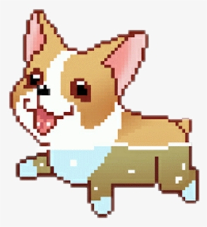 Corgi Clipart Sticker - Cute 8 Bit Gif , Free Transparent Clipart ...