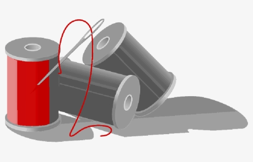 Needle And Thread Clip Art , Png Download - Clipart Sewing Spool Of ...