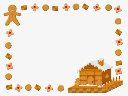 Christmas Gingerbread Frame, Gingerbread Man - 聖誕 邊框 , Free Transparent ...
