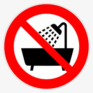 No Shower Sign , Free Transparent Clipart - ClipartKey
