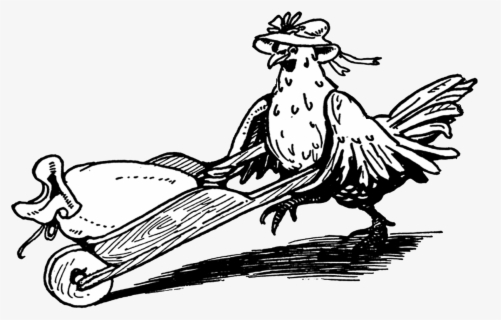 Transparent Red Hen Clipart - Black And White Little Red Hen Clip Art ...