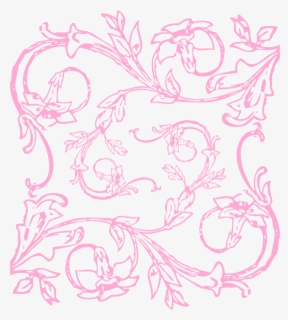 Filigree Clip Art - Pink Floral Border Clip Art , Free Transparent ...