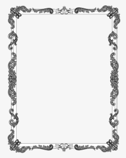 Filigree Border Png - Ornate Frame Border Transparent , Free ...