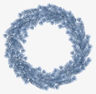 Rug Clipart Christmas - Blue Christmas Wreath Png , Free Transparent ...