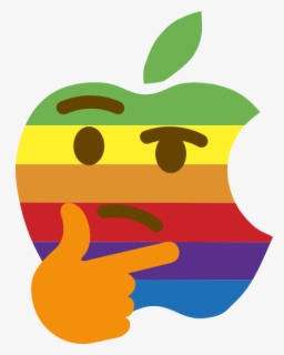 Apple Logo Think Different Clip Art - Meme For Discord Emojis , Free ...