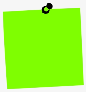Post-it Clipart Green - Sticky Note Clipart Green , Free Transparent ...