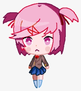 Doki Doki Literature Club Transparent Natsuki Chibi , Free Transparent ...