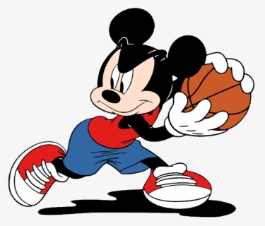 Basketball Clipart Mickey Mouse - Mickey Mouse Cartoon Basketball ...