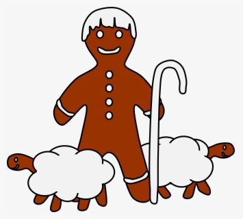 Sheep Clipart Nativity - Transparent Shepherd With Sheep Clipart , Free ...