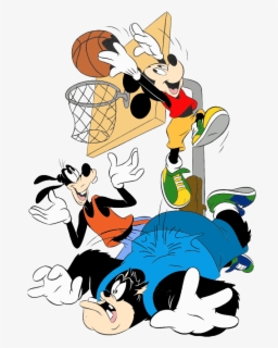 Disney Basketball Clipart - Basketball Dunk Mickey Mouse , Free ...
