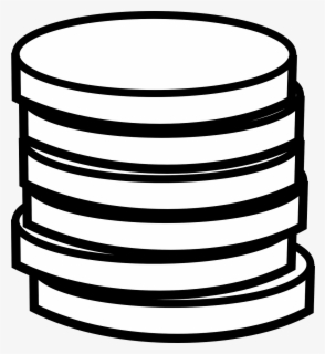 Free Coins Black And White Clip Art with No Background - ClipartKey