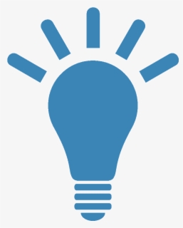 Transparent Lightbulb Clipart - Light Bulb Icon No Background , Free ...