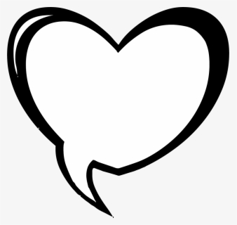 Student Thinking Clipart Tiny - Heart Shaped Speech Bubble , Free ...