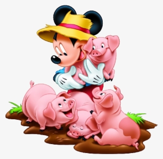 Mick Pigs Png Minnie - Minnie Mouse Farmer Png , Free Transparent ...
