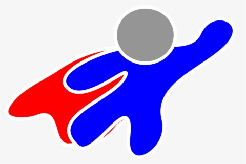 Tech Hero - Superhero Pose Silhouette , Free Transparent Clipart ...
