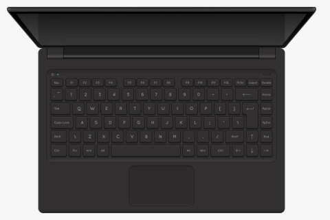 Black Laptop Clipart - Computer Keyboard , Free Transparent Clipart ...