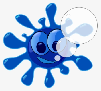 Splash Water Blue Paint People Cartoon Color - Splash Clip Art , Free ...