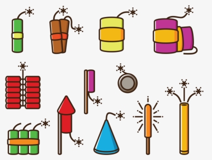 Fire Crackers Vector Icons - Icon , Free Transparent Clipart - ClipartKey