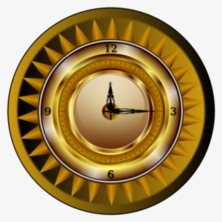 Clipart - Gold Clock - Gold Clock Logo , Free Transparent Clipart ...