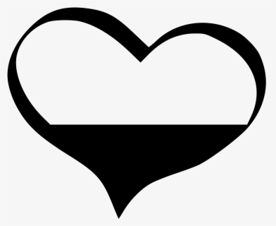 Transparent Half Heart Png - Half White Black Heart , Free Transparent ...