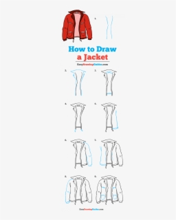 How To Draw Jacket - Draw A Leather Jacket Easy , Free Transparent ...