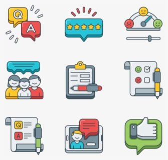 Customer Service & Feedback - Customer Flat Icon Transparent Background ...