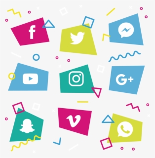 Download Transparent Social Media Icons Transparent Background - Vector ...