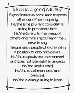 Transparent Poem Clipart - Good Citizen Essay In English , Free ...