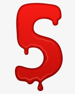 Number - Bloody Number Five , Free Transparent Clipart - ClipartKey