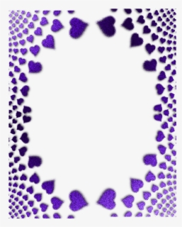 Blue Heart Border Designs Clipart Clip Art - Purple Border Designs For ...