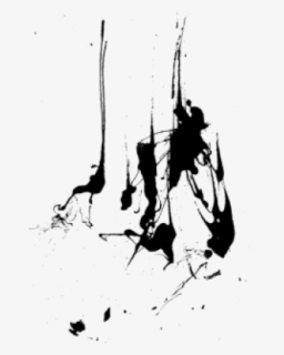 Drawn Raven Ink Splatter - Drop Of Splash Paint , Free Transparent ...