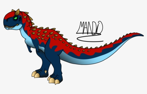 Carnotaurus By Rainbowarmas - Cartoon Drawing Of A Carnotaurus , Free ...